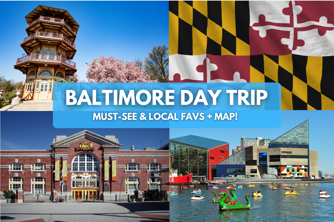 Baltimore Day Trip Itinerary with Google Map to Plan