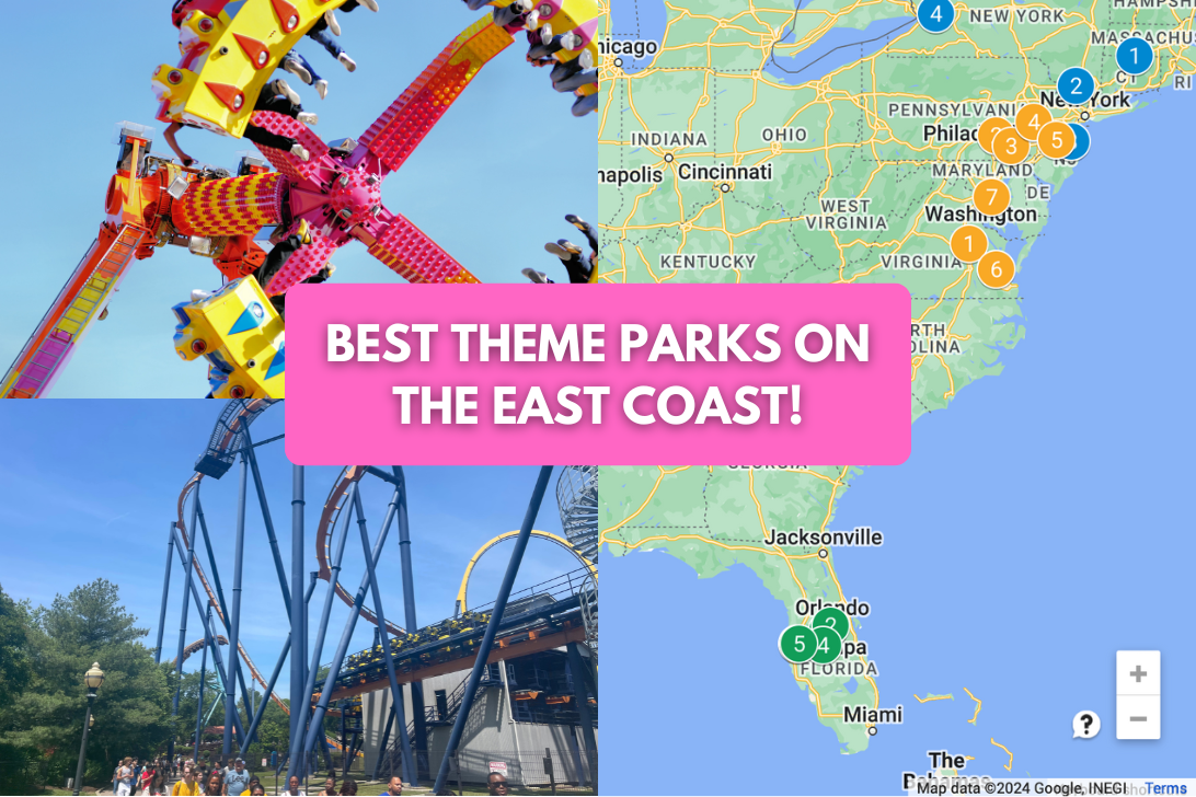 18 Best East Coast Theme Parks - Cost & Hotels